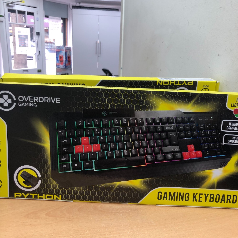 New Overdrive Gaming Python RGB Gaming Keyboard Overdrive Gaming Python ...